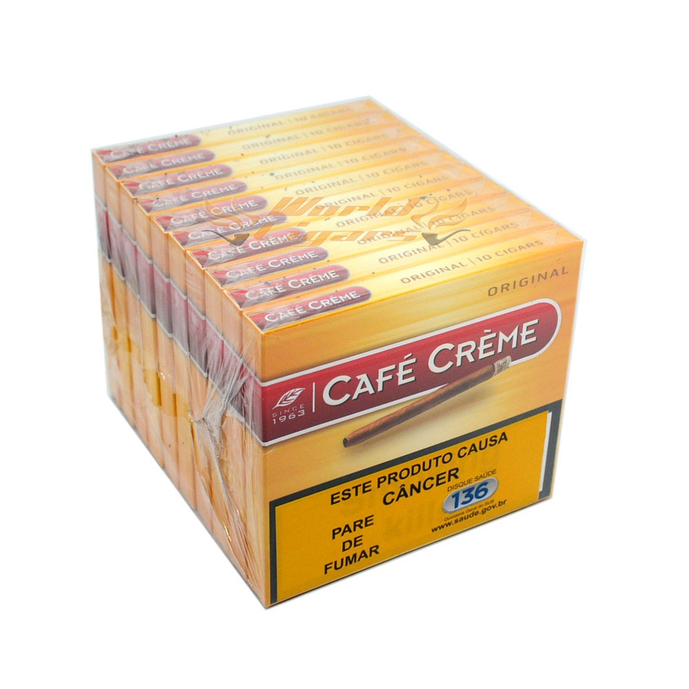Café Crème Original Pacote C/10x10 | World Cigars Tabacaria e Presentes