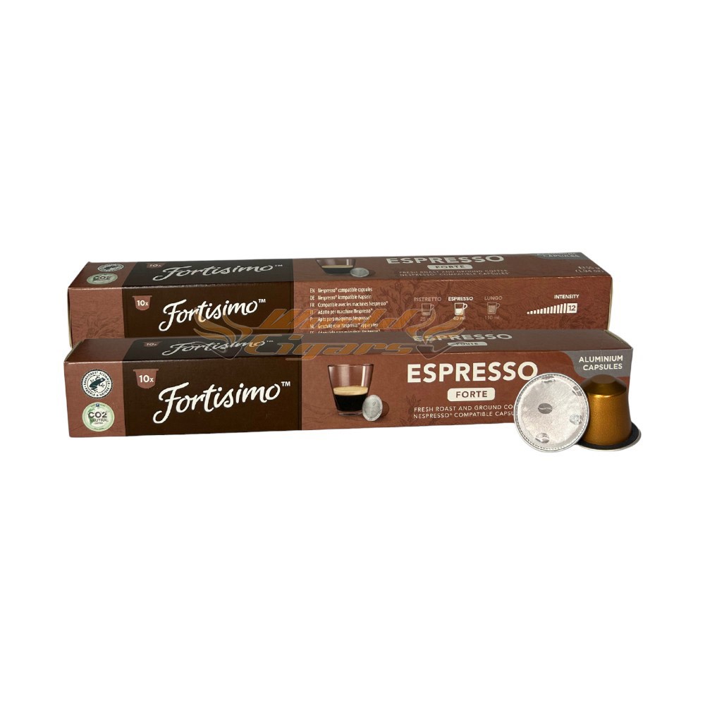 Café em Capsula de Alumínio Fortíssimo - Espresso Forte | World Cigars ...