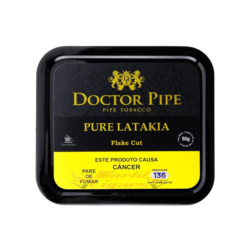 P/Cachimbo Doctor Pipe Lata 50g Flake Cut - Escolha o Aroma | World ...
