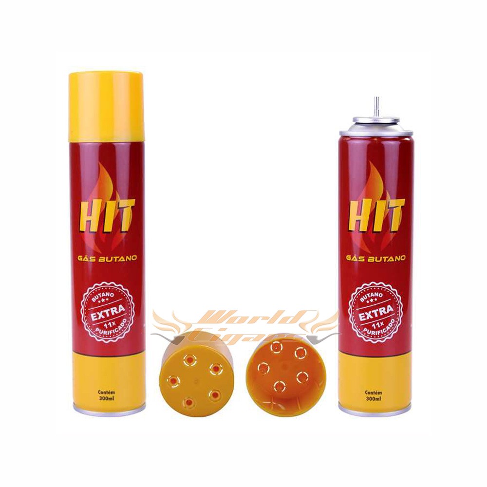 Gás Butano Hit 300ml | World Cigars Tabacaria e Presentes