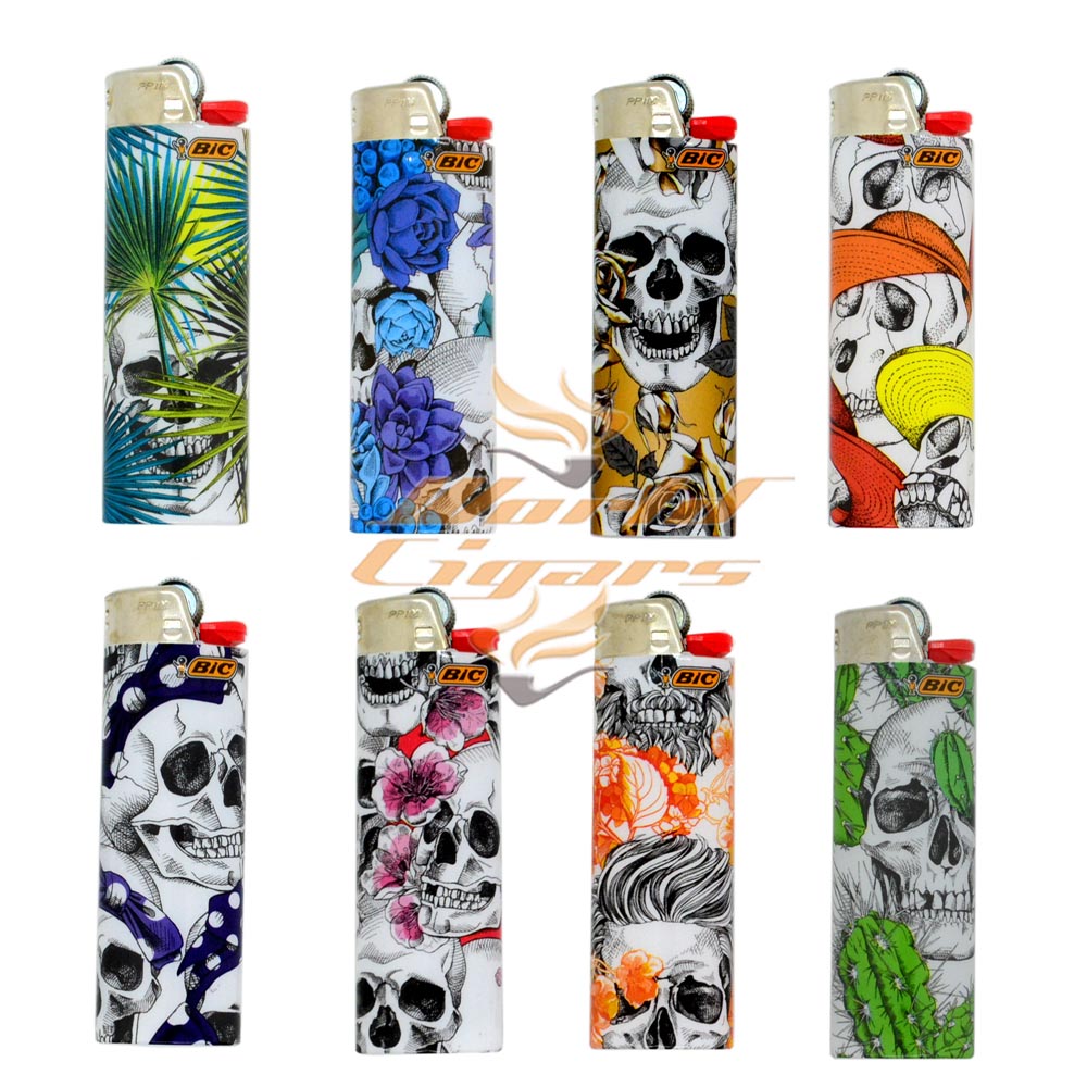 Isqueiro Bic Maxi Fashion (Caveira) - Unidade | World Cigars Tabacaria ...