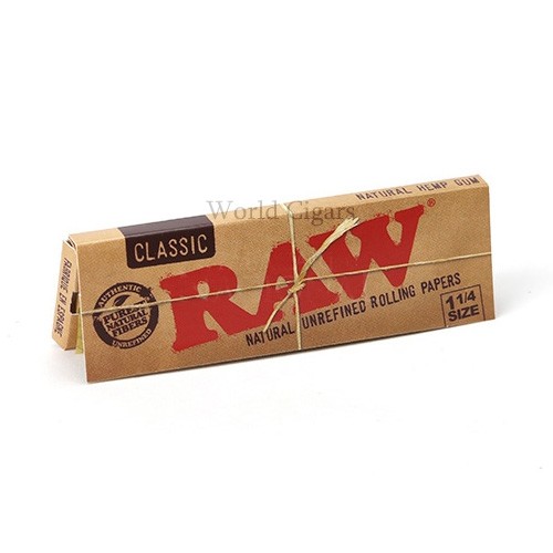 Papel P/Cigarro RAW 1¼ Classic Un | World Cigars Tabacaria e Presentes