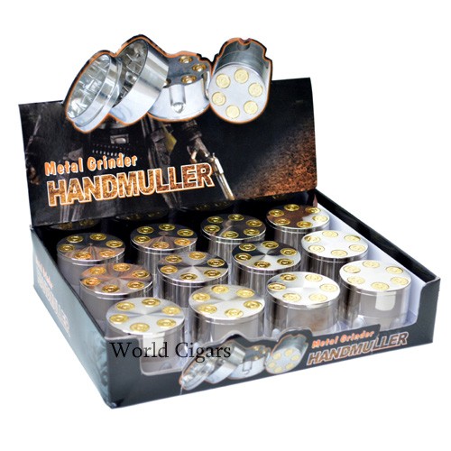 Triturador de Fumo em Metal Tambor de Revolver Grande - Cx C/12 | World ...