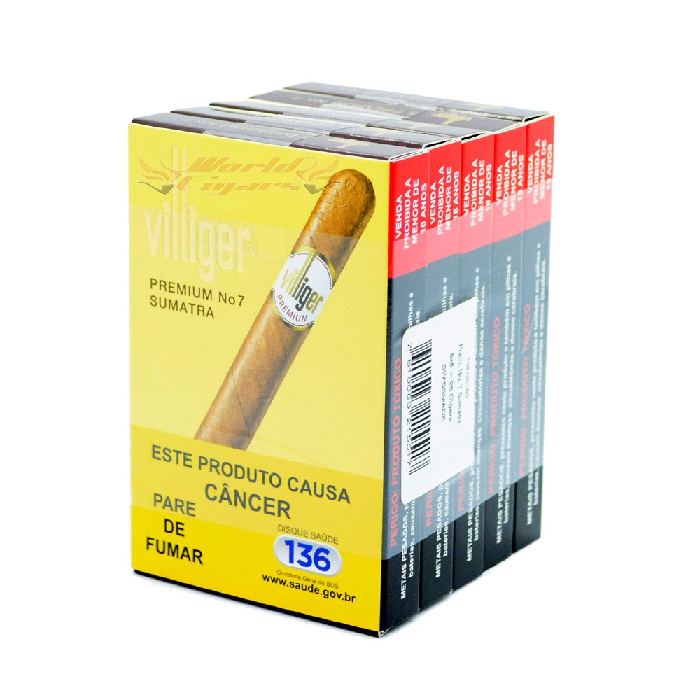 Villiger Premium nº 7 Display C/5x5 | World Cigars Tabacaria e Presentes